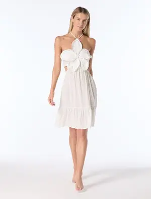 Vince Camuto Cut Out Cover Up Dress Swim