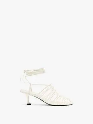 Proenza Schouler Heeled Sandals With Knot Detailing - Ivory