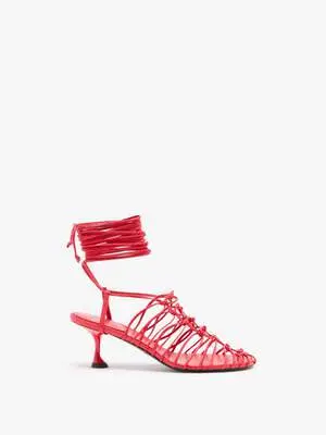 Proenza Schouler Tee Knot Sandals Scarlet