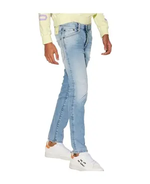 Dsquared2 Logo Patch Skinny Jeans - Blue