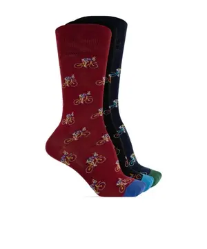 Paul Smith Three Pack Of Cotton Socks