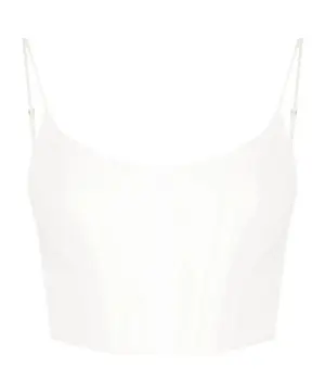 Zimmermann Alight Floral-pattern Linen Corset Top