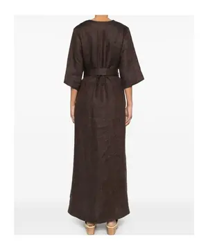 P.a.r.o.s.h Linen Maxi Dress