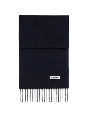 JIL SANDER Sciarpa Frangia "j22te0116 - Blue