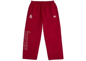 Supreme Umbro Rhinestone Track Pant - Red