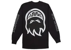 Supreme Spitfire Bighead Long Sleeve Tee Shirt - Black