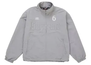 Supreme Umbro Rhinestone Track Jacket - Light Grey