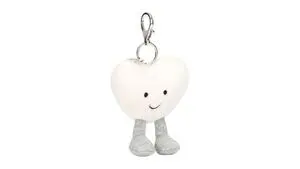 JELLYCAT Amuseables Cream Heart Bag Charm - Multicolor