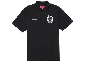 Supreme Spitfire Polo Shirt - Black