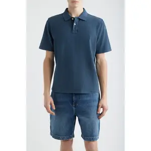CORRIDOR Brushed Cotton Piqué Polo
