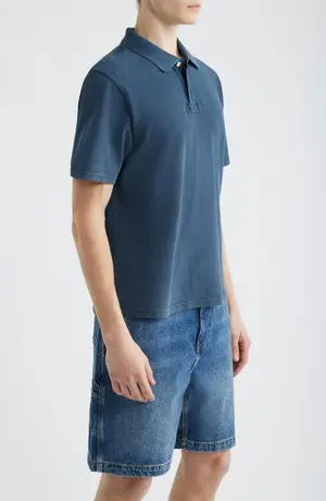 CORRIDOR Brushed Cotton Piqué Polo