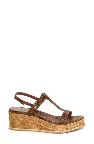 JIMMY CHOO Theia Wedge Sandal - Tan