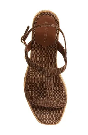 JIMMY CHOO Theia Wedge Sandal - Tan