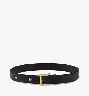 Mcm Pina Belt In Studded Leather