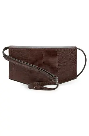 TOTEME Lizard Embossed Leather Top Handle Bag