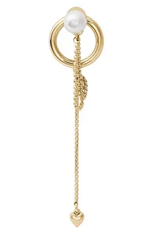 Kate Spade New York Chain Reaction Faux Pearl Linear Drop Earrings