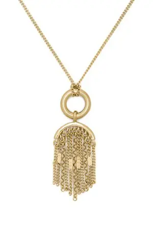Kate Spade New York Chain Reaction Tassel Pendant Necklace