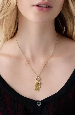 Kate Spade New York Chain Reaction Tassel Pendant Necklace