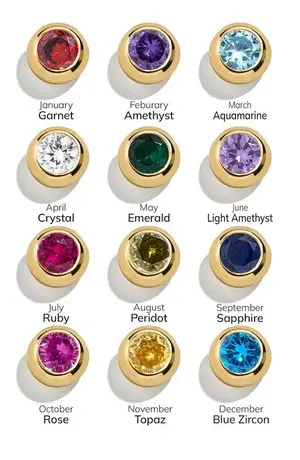 Baublebar 18k Gold Plated Birthstone Pendant Necklace - Dark Blue