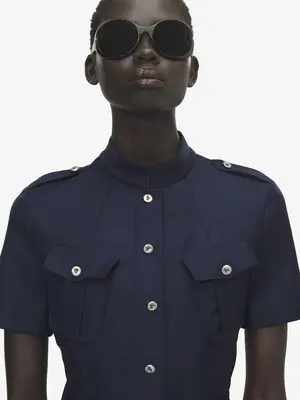 Alexander McQueen Kate Round Sunglasses