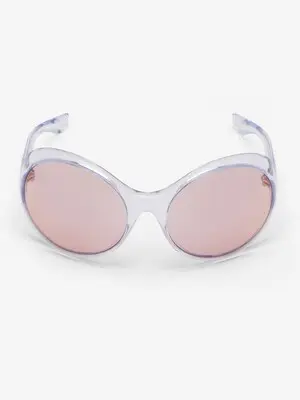 Alexander McQueen Kate Round Sunglasses - Pink