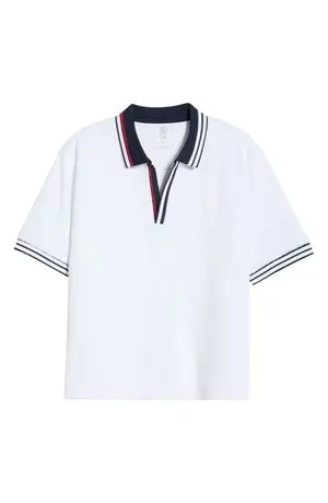 G/fore Circle G Johnny Collar Cotton Blend Terry Polo