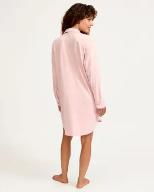 PETITE PLUME Pima Maternity Nightshirt - Pink