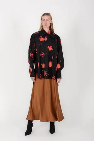 ALYSON EASTMAN A-line Skirt - Copper