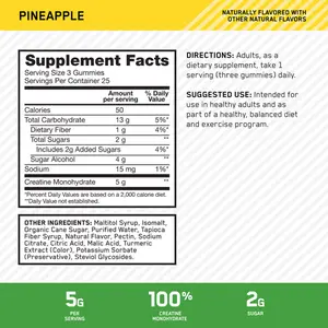 OPTIMUM NUTRITION Creatine Gummies Muscle, Power