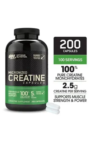 OPTIMUM NUTRITION Micronized Creatine Monohydrate Capsules - None