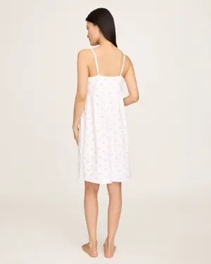 PETITE PLUME Pima Cotton Maternity Nightgown In Blushing Bows