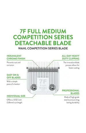 WAHL 7f Detachable Blade With 1/4" Cut Length