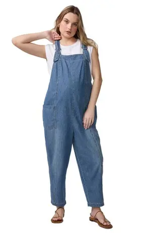 INGRID & ISABEL Soft Denim Overall - Medium Wash