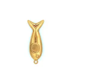 GEMINI JEWELRY 18k Yellow Gold Plated Enamel Fish Pendant