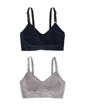 INGRID & ISABEL Seamless Nursing + Pumping Bra 2-pack Bundle