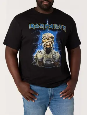 TRUE NATION BY DXL Big & Tall Iron Maiden Graphic Tee