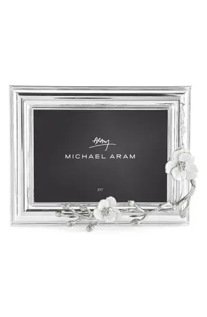Michael Aram Orchid 5x7 Picture Frame - Silver