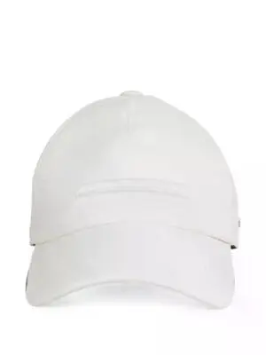 Zegna Embroidered Stripe Cotton Cap
