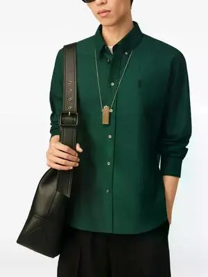AMI Paris Cotton Shirt With De Coeur