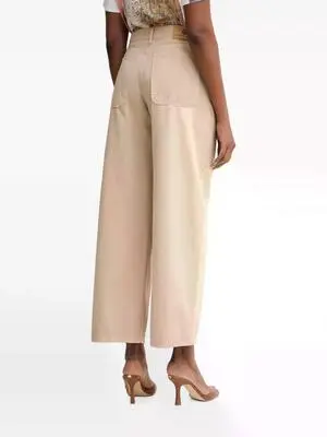 HAVEONE Wide-leg Cotton Trousers