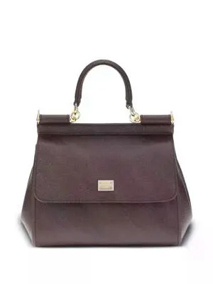 Dolce & Gabbana Sicily Small Satchel Bag - Brown