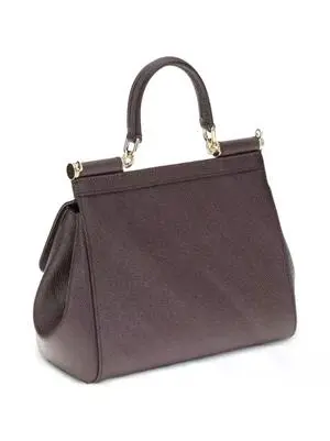 Dolce & Gabbana Sicily Small Satchel Bag - Brown