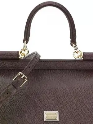 Dolce & Gabbana Sicily Small Satchel Bag - Brown