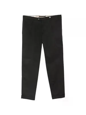 MYTHS Pleated Front Trousers - Black