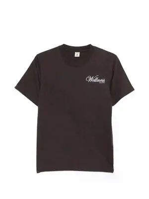 SPORTY & RICH Soho Logo Print T-shirt - Brown