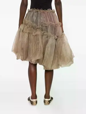 Ermanno Scervino Ruffled Tiered Midi Skirt