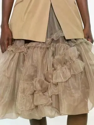 Ermanno Scervino Ruffled Tiered Midi Skirt