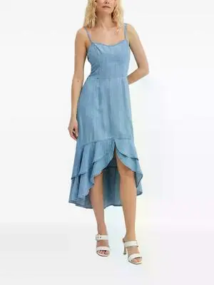 Guess Marina Tiered Ruffled Midi Dress