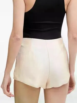 HAVEONE High-shine Finish Diagonal Weave Shorts