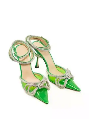 Mach & Mach Bow-detail Leather Pumps